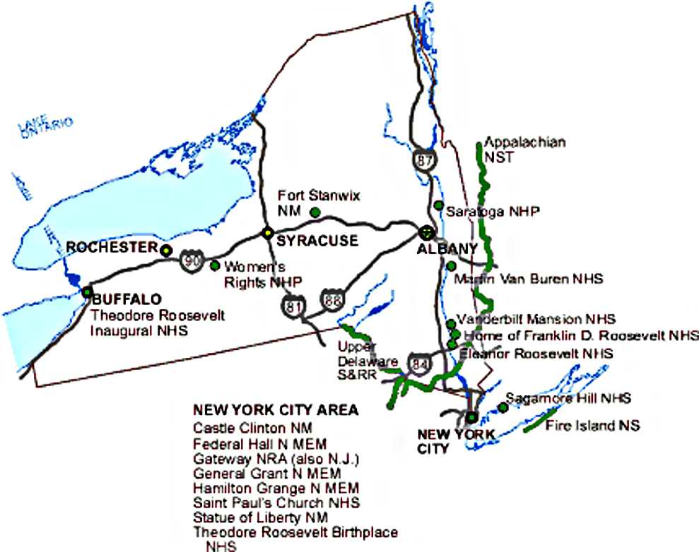 Ny State Parks Map Ny State Parks Map